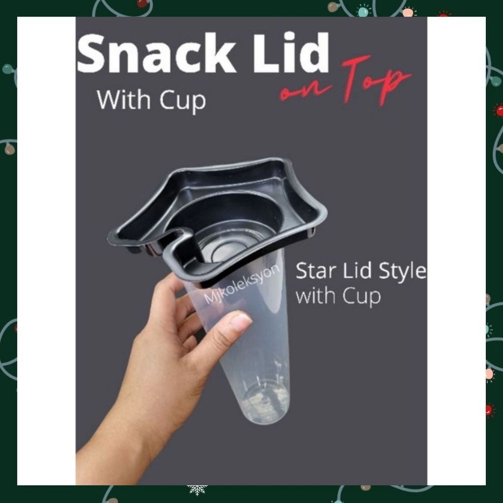 50pcs Milktea Snack on Top Cup Set, with cup and straw included ...