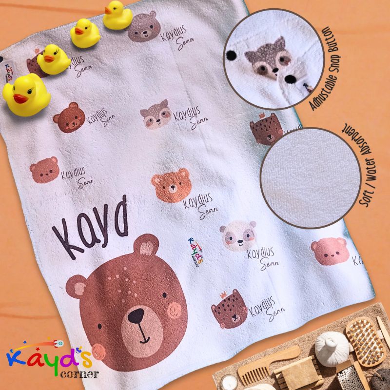 Kayd's Customized Kiddie Bath Towel | Shopee Philippines