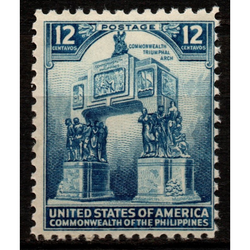 1939 Philippine Stamp Fourth Anniversary of the Commonwealth 12c Bright ...