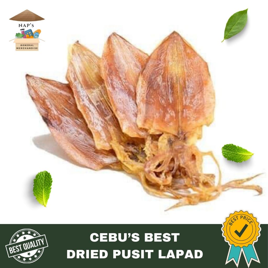 Pusit Lapad Regular and Sweet Sun-dried Pusit Lapad de Cebu | Shopee Philippines