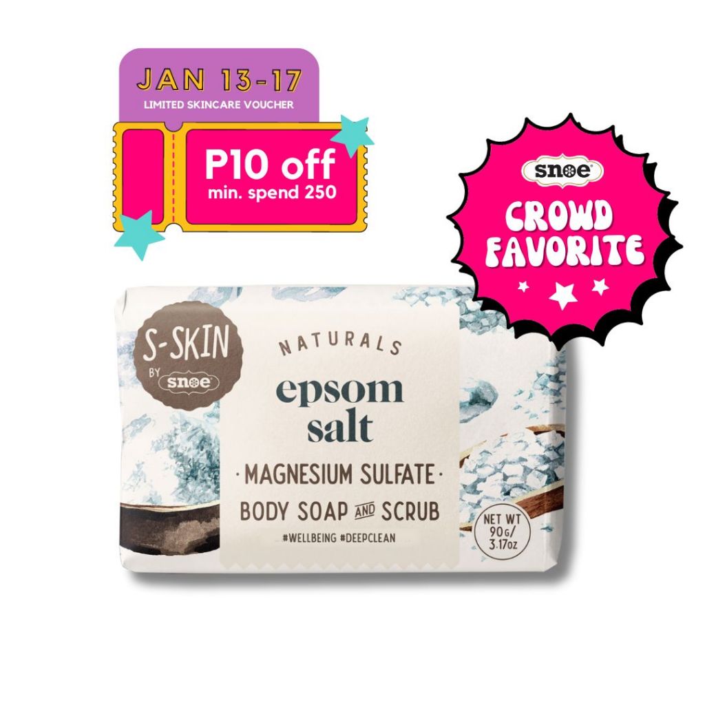 Snoe Beauty S-SKIN Naturals EPSOM SALT Body Soap & Scrub | Shopee ...