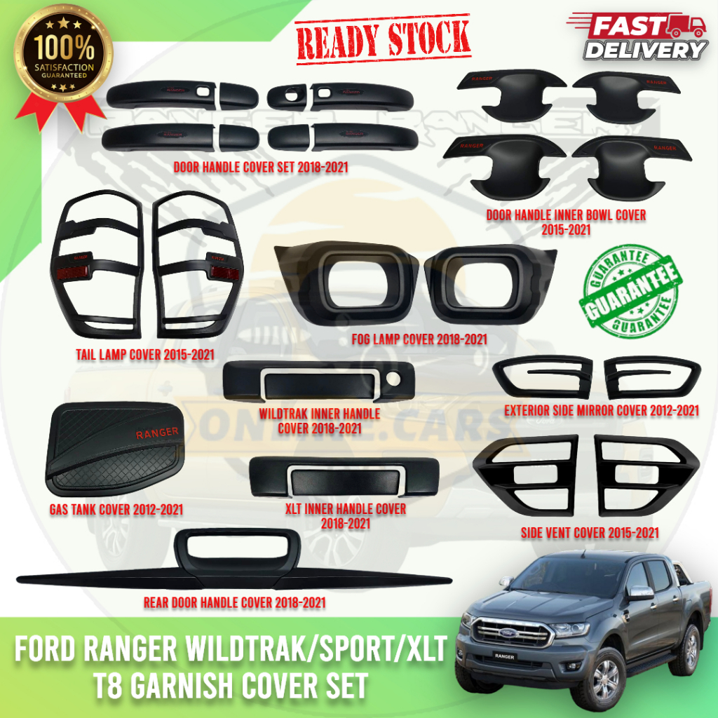 OC FORD RANGER T8 WILDTRAK SPORT XLT GARNISH COVER SET | Shopee Philippines