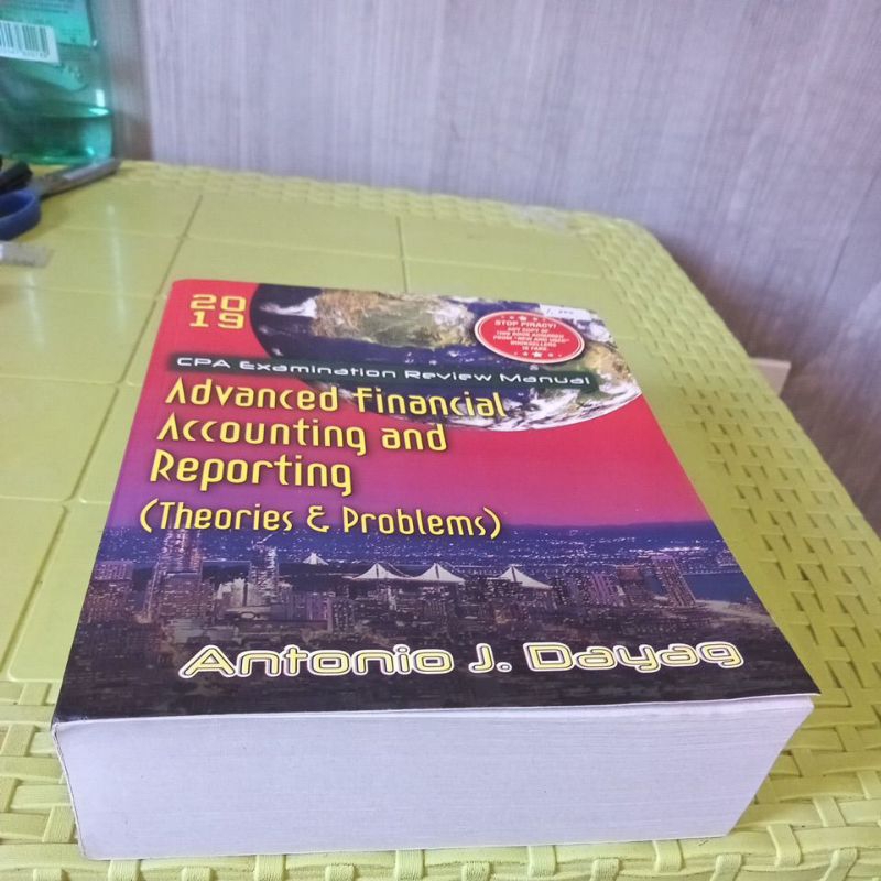 CPA Examinatio Review Manual AFAR (Theory & Problems) by Antonio Dayag | Shopee Philippines