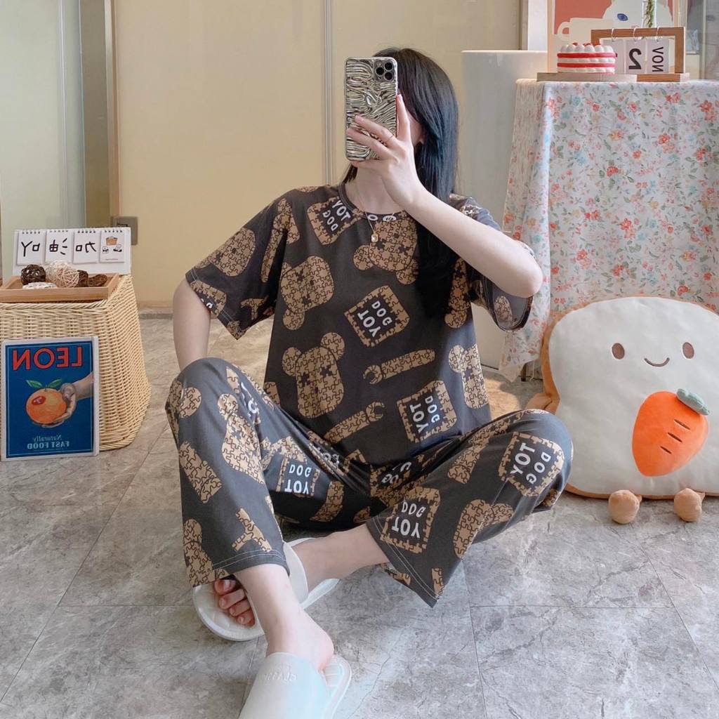 Terno Tshirt + Pajama Pambahay Adult Sleepwear Terno Pajama Kasya M-XL ...