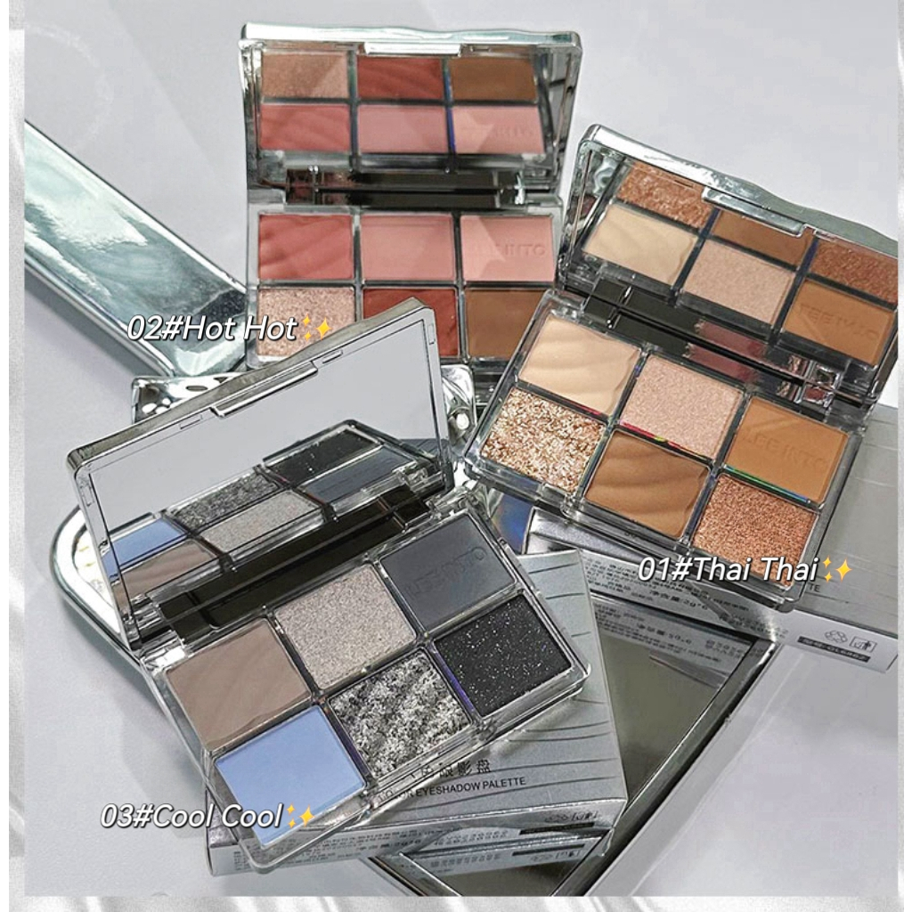 Leeinto 6 Color Eyeshadow Palette Matte Pearlescent Waterproof Long ...