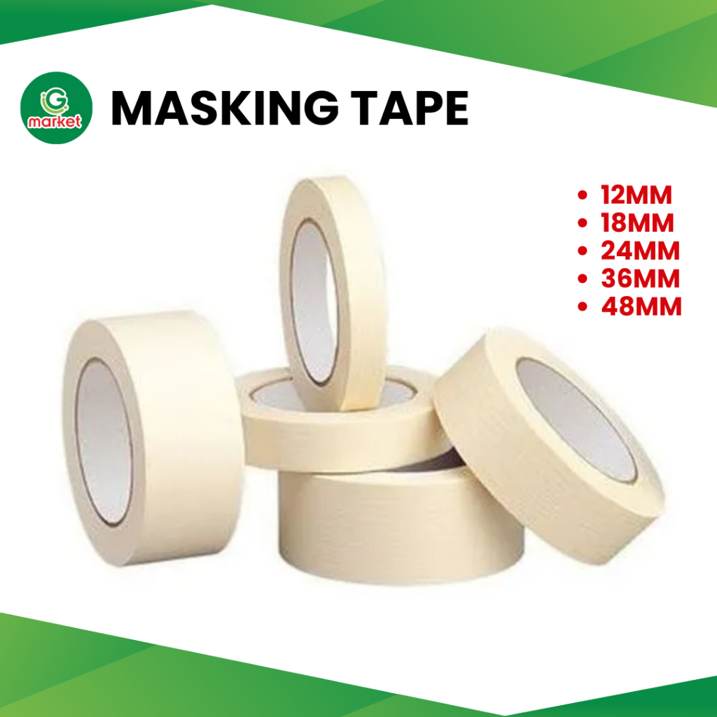 1pc masking tape paper masking tape paper tape Paper Tape Adhesive Tape | Shopee Philippines