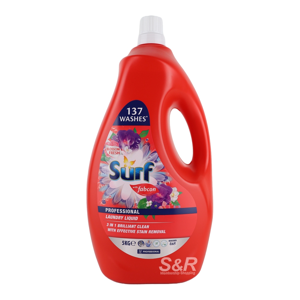 Surf Professional Liquid Laundry Detergent Blossom Fresh 5kg | Shopee ...