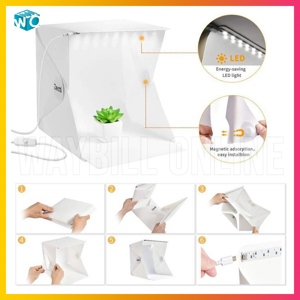 Portable Studio Box - Mini Photo Studio Light Box LED Lights Room ...