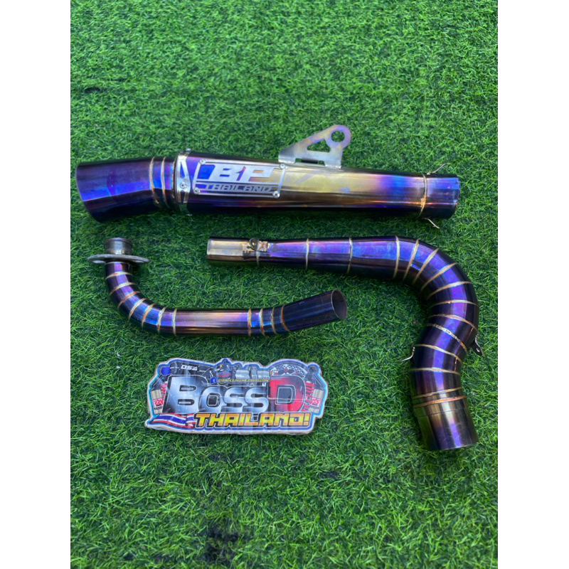 Bp thailand pipe full titanuim for raider 150/rfi150/wave125/mio/nmax ...