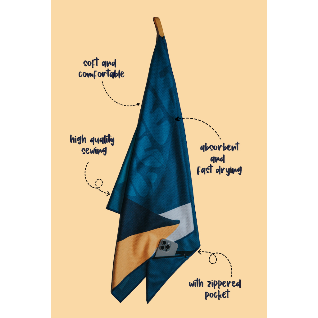 Sanka RIDGE TO REEF Outdoor Body Towel with Pocket | Shopee Philippines