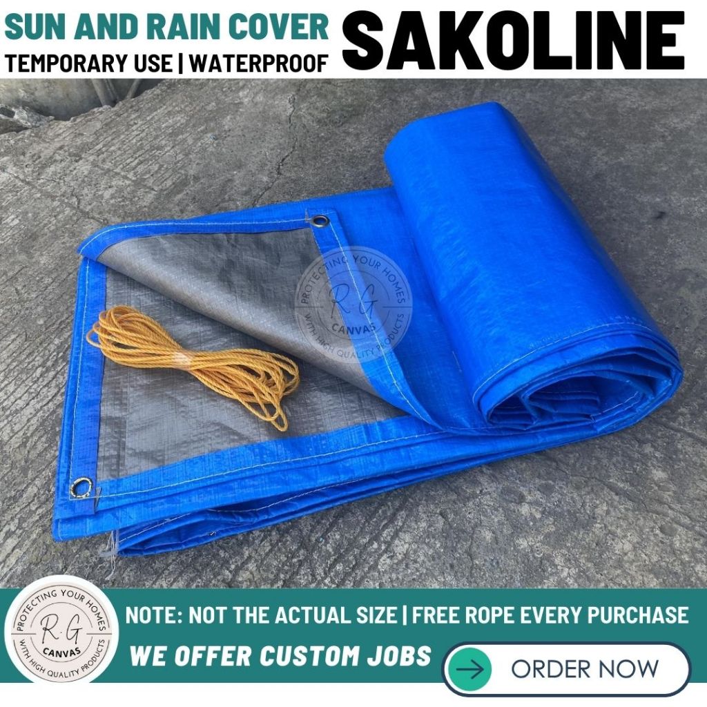ALL SIZES HIGH QUALITY SAKOLIN TRAPAL WATERPROOF OUTDOOR SAKO | Shopee ...