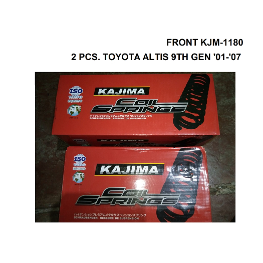 Toyota Altis 2001-2006 1st Gen. FRONT Coil Spring 2 PCS (KJM-1180 ...