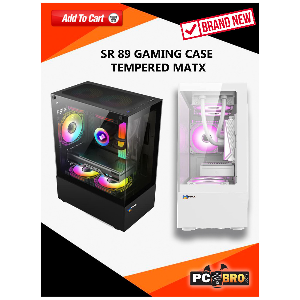 Gaming Desktop Case SR 89 Tempered Glass | Shopee Philippines