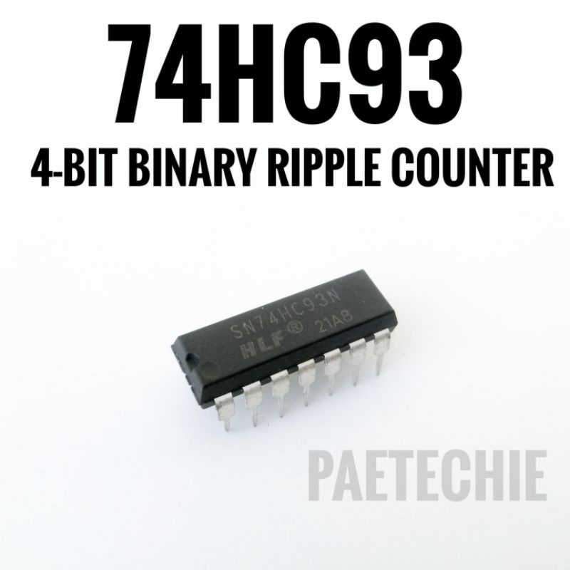 74HC93 SN74LS93N 7493 4-Bit Binary Ripple Counter High Speed CMOS IC ... 74HC93 SN74LS93N 7493 4-Bit Binary Ripple Counter High Speed CMOS IC ...