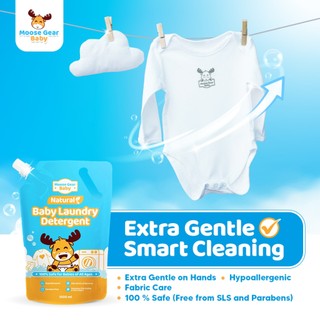 Moose Gear Baby Laundry Liquid Detergent 1000ml & Fabric Softener ...