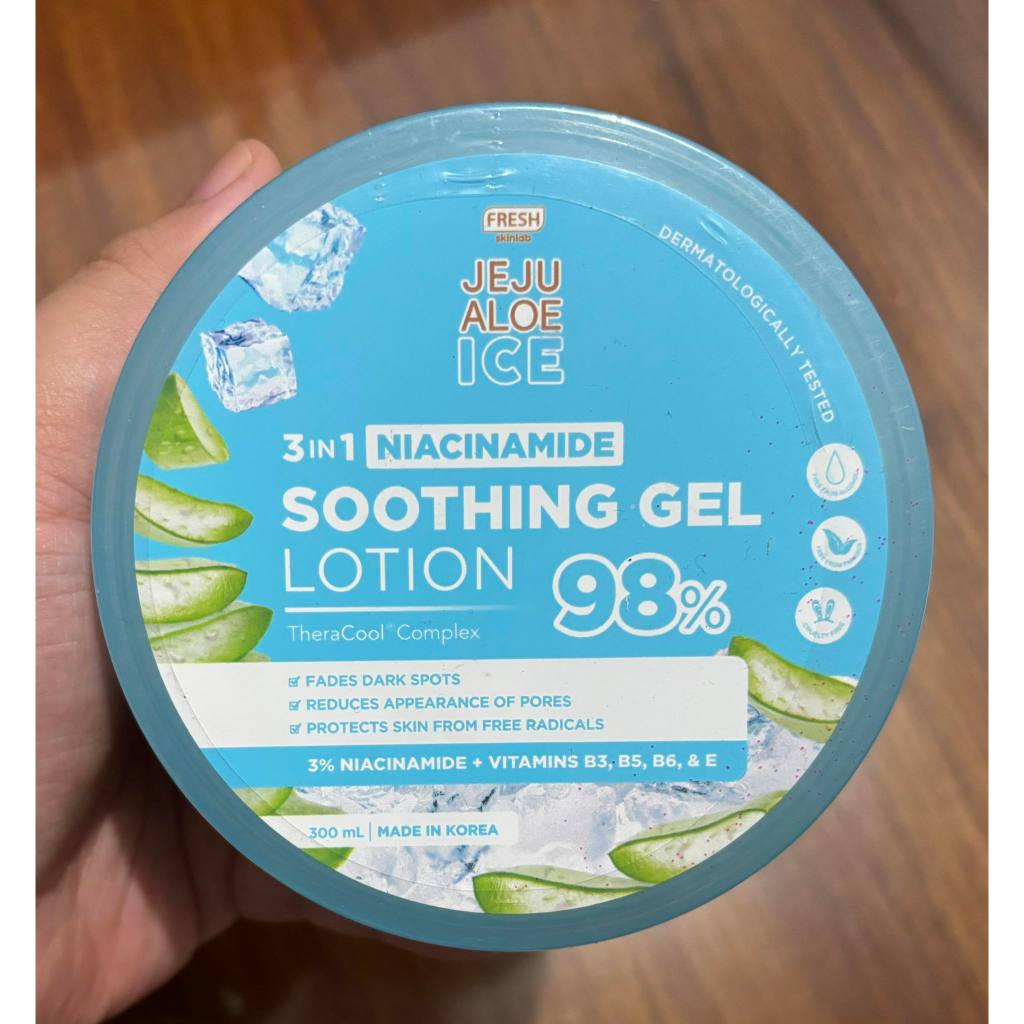 FRESH SKINLAB Jeju Aloe Ice Soothing Gel Lotion 300ml (for face & whole ...