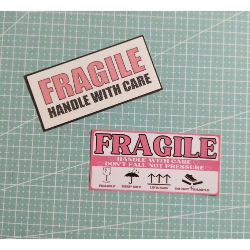 24pcs Fragile Stickers (water proof print) | Shopee Philippines