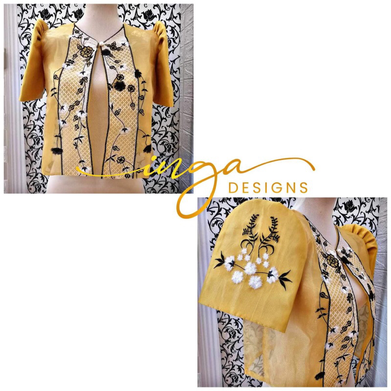 Modern Filipiniana Embroidered Kimona | Shopee Philippines