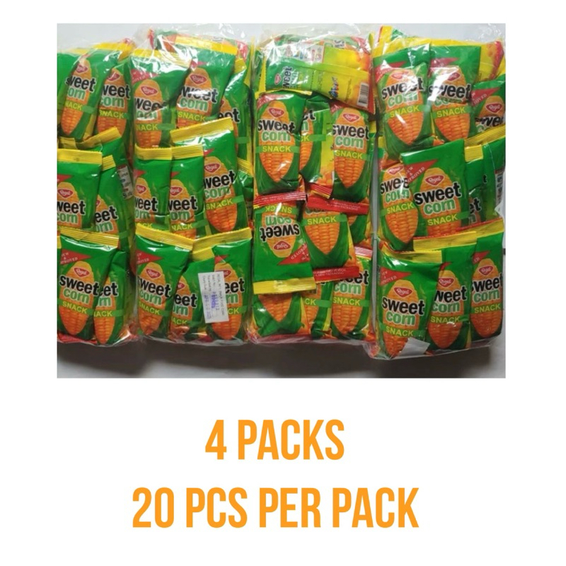 4 Packs | SWEET CORN 8g X 20s Chichirya | Shopee Philippines