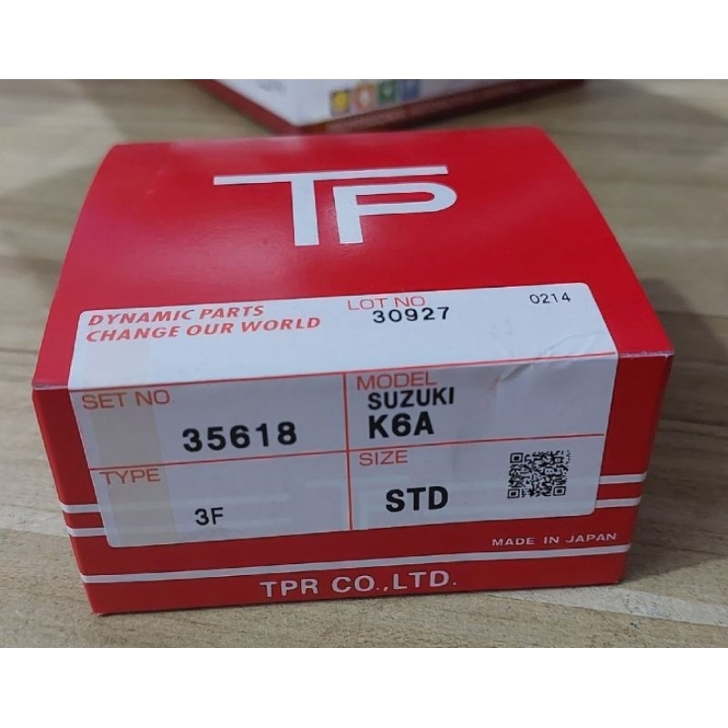 35618 PISTON RING FOR SUZUKI MULTICAB K6A SIZE STD T.P JAPAN | Shopee Philippines