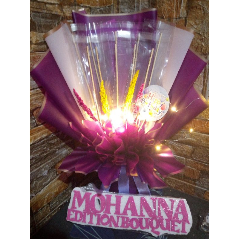 EMPTY BOUQUET FOR MONEY BOUQUET WITH LIGTH | Shopee Philippines