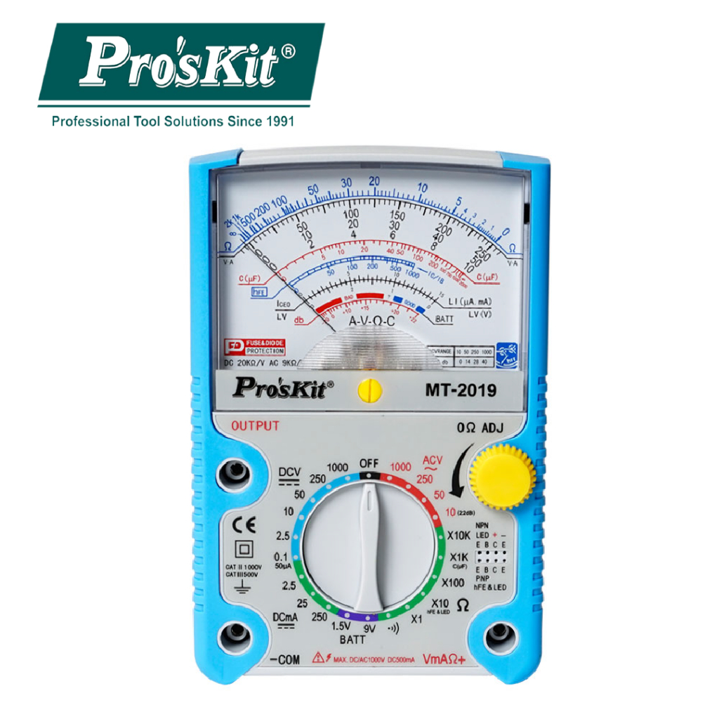 Pro'sKit MT-2019 Analog Multimeter | Shopee Philippines