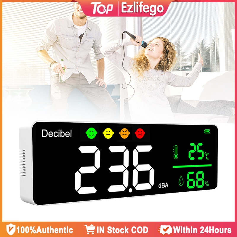 3 in 1 Decibel Meter Sound Level Reader Humidity and Temperatur Decibel ...