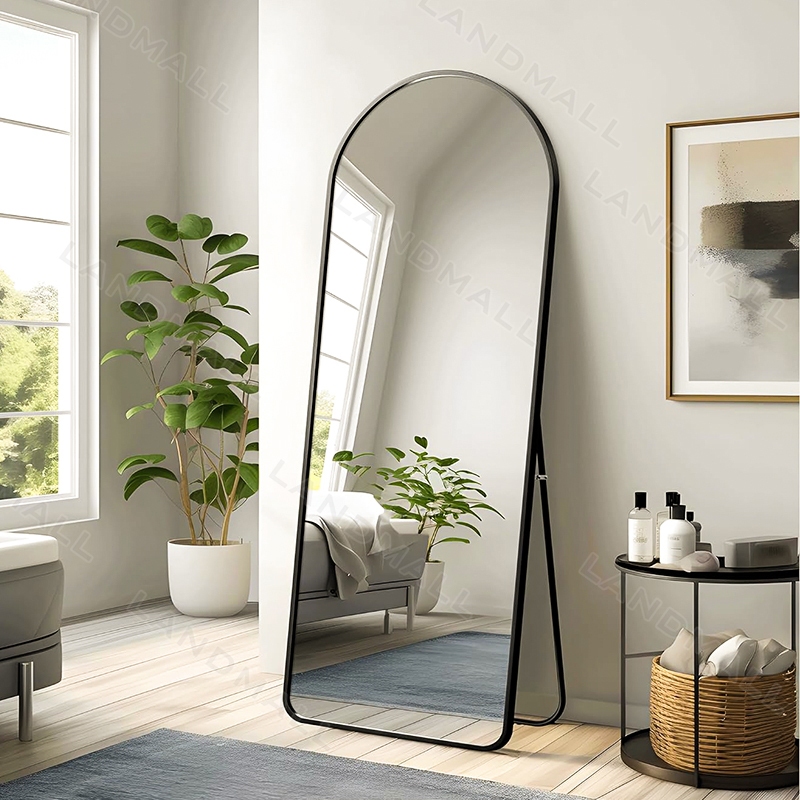 Mirror With Stand Full Body Mirror Bathroom Floor Mirror Floor-To ...