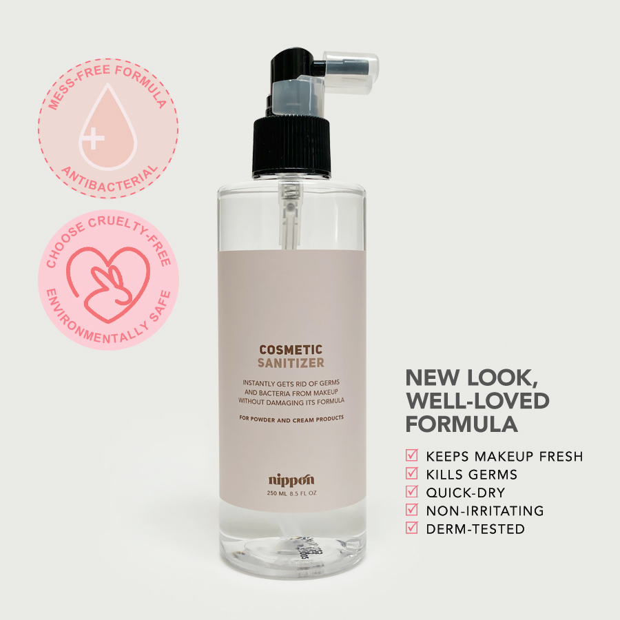 Nippon Cosmetic Makeup Sanitizer Disinfecting Spray for Makeup and ...