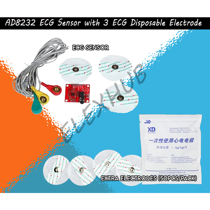 AD8232 ECG module AD8232 ECG measurement pulse heart ECG monitoring ... AD8232 ECG module AD8232 ECG measurement pulse heart ECG monitoring ...