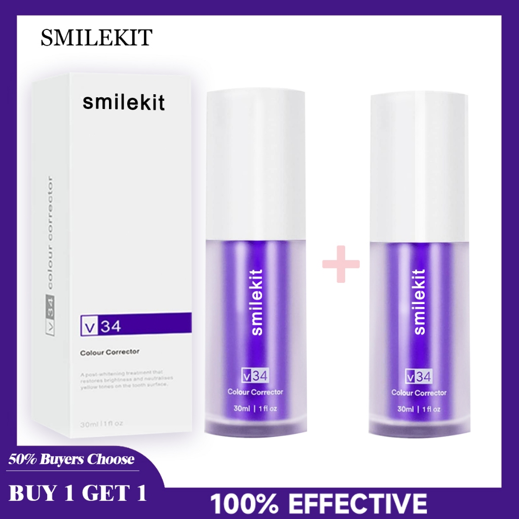 SMILEKIT Teeth Whitening V34 Colour Corrector, Toothpaste Sensitive ... SMILEKIT Teeth Whitening V34 Colour Corrector, Toothpaste Sensitive ...