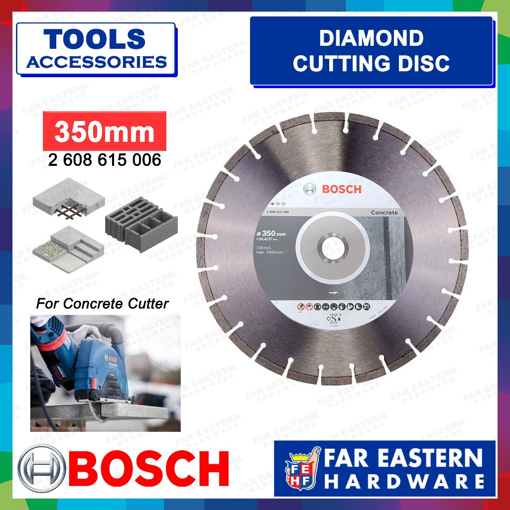 BOSCH Diamond Cutting Disc Wheel 14" (350mm) for Concrete Cutter #006 RBAC | Shopee Philippines
