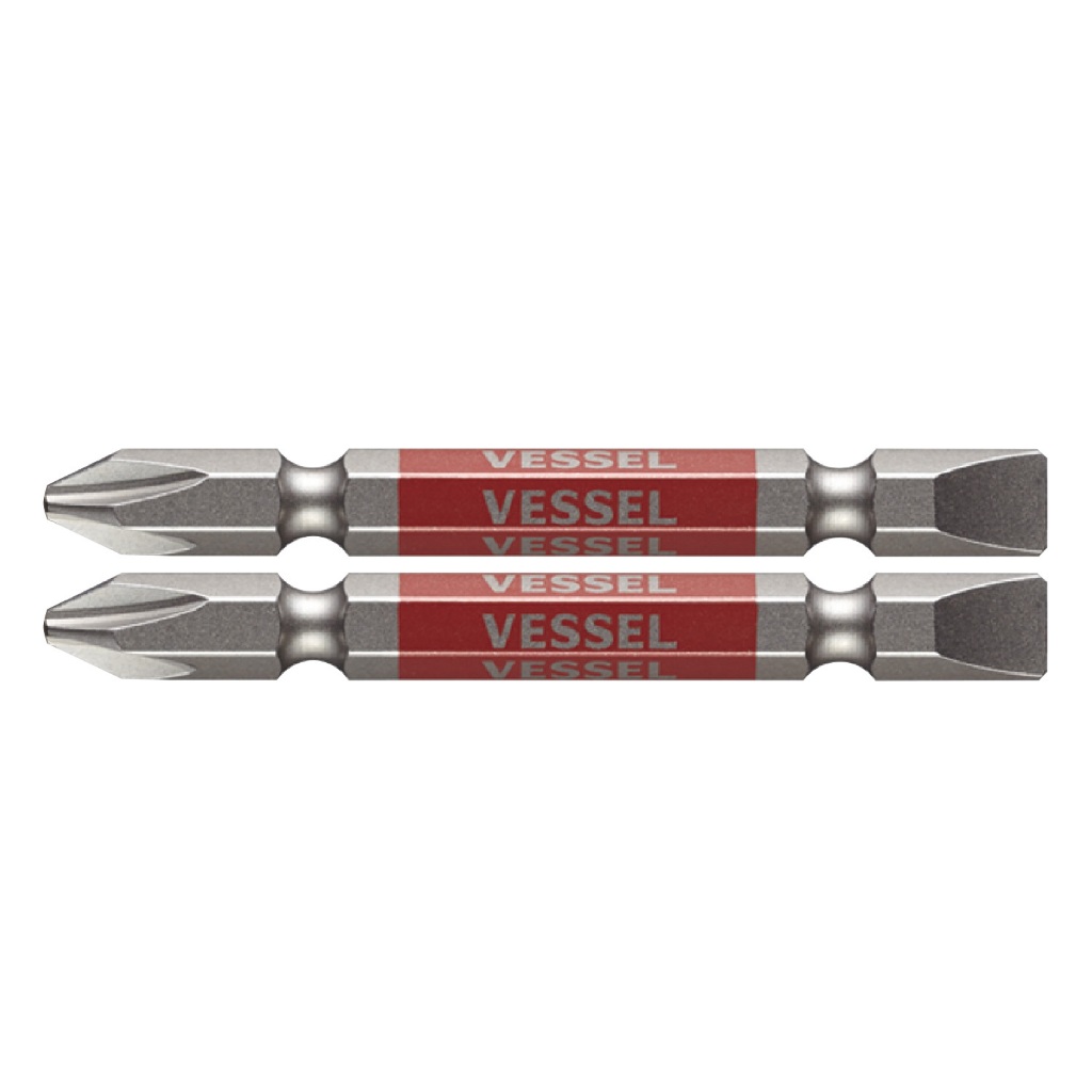VESSEL Double end Combination Bit -+2/-6 x 65mm - 2pcs/set ( JAPAN ...