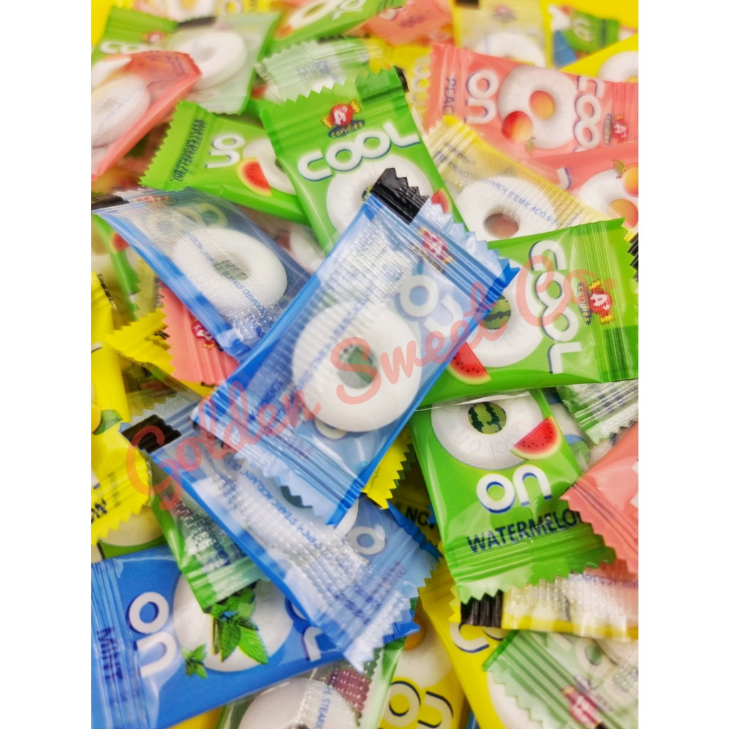 A's CANDIES 100pcs or 250pcs per pack 4 ASSORTED FLAVOR COOL ON [SUGAR ...