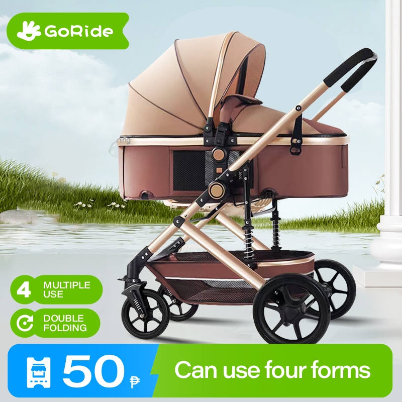 Two way Baby Stroller Reclinable Lightweight Toddler Stroller Toddler ...