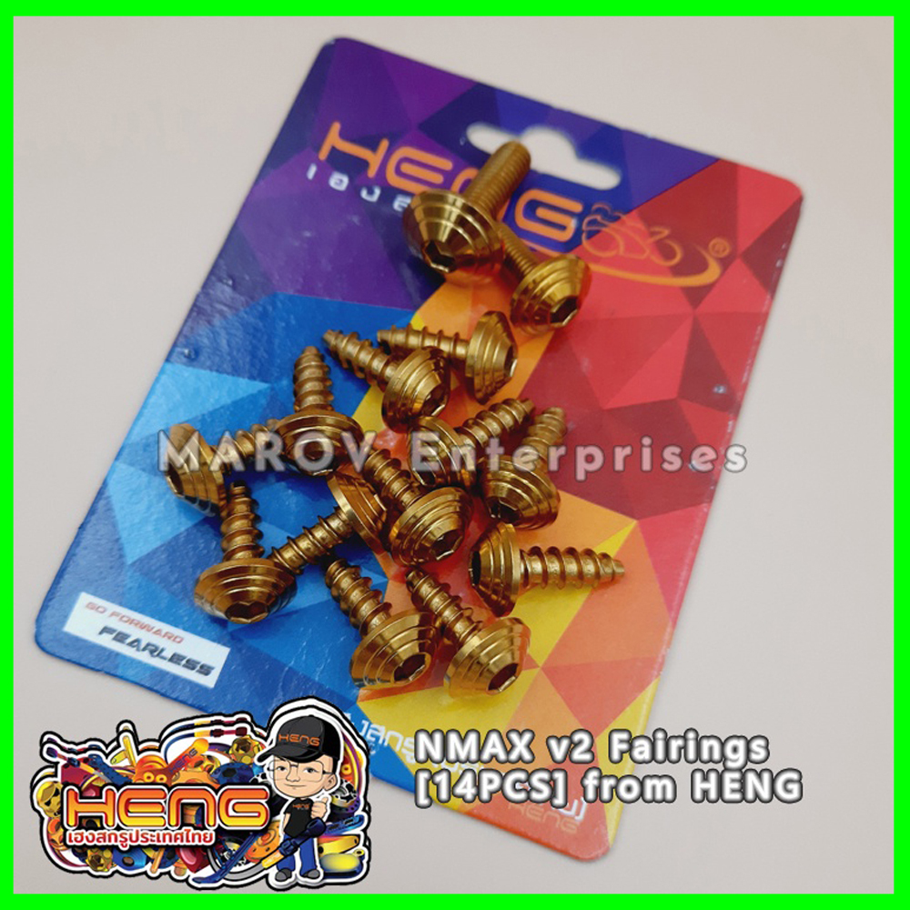 Nmax v2 Fairings Bolts Color Gold from Heng | Shopee Philippines