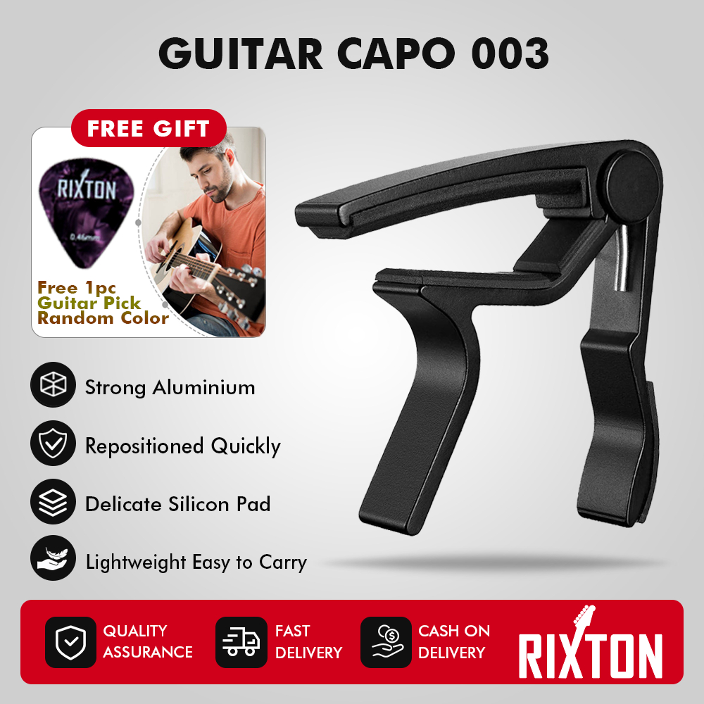 RIXTON Aluminium Alloy Metal Guitar Capo 003 Quick Change for Clamp ...