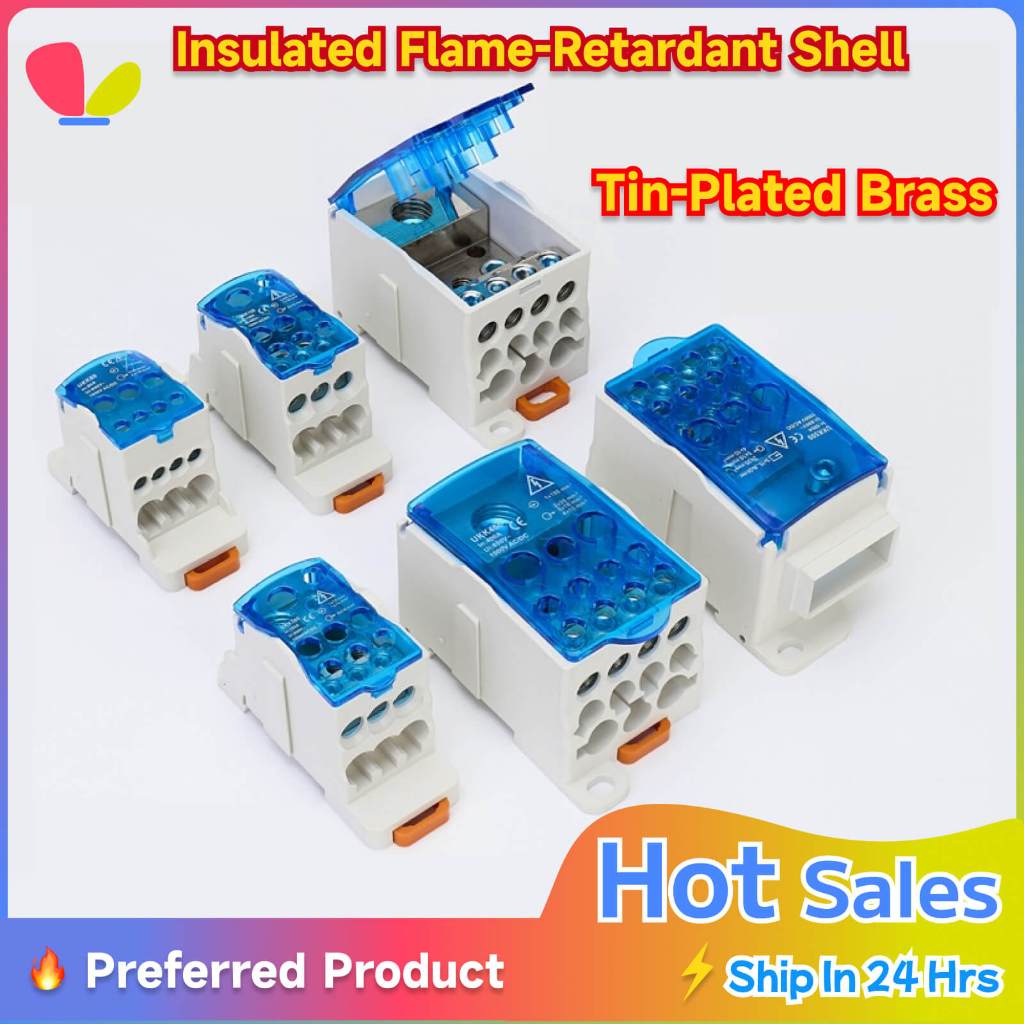 Terminal Block 1 In Many Out Rail Distribution Box Universal Electric ...