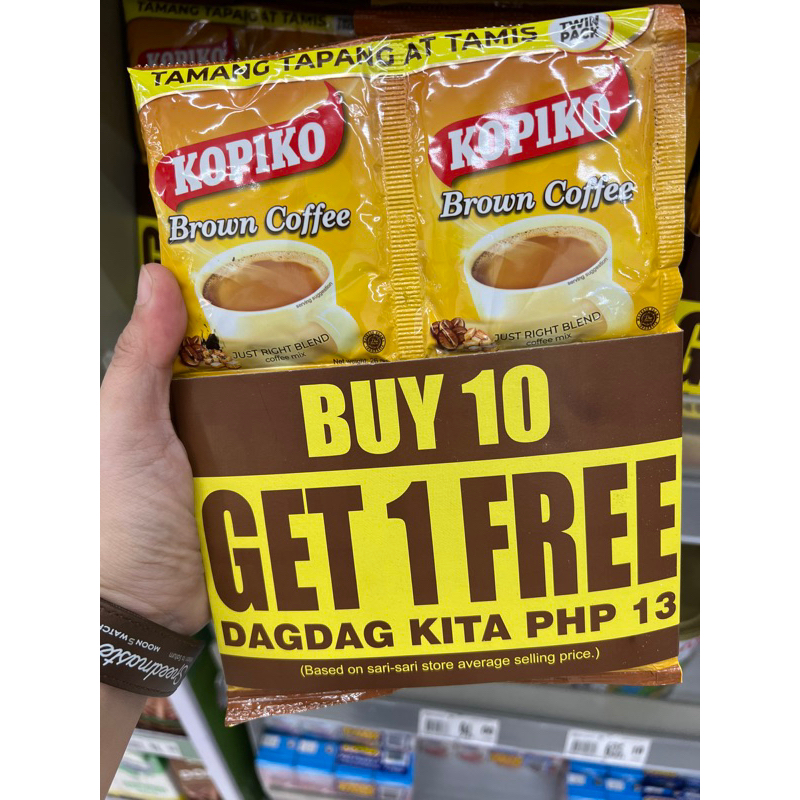 SALE !! KOPIKO BROWN COFFEE 10 twin pack free 1 twin pack | Shopee ...