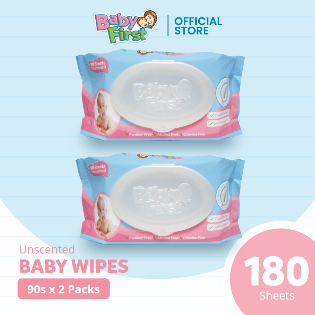 Baby First Baby Wipes 90 Sheets 2 Packs (180 Sheets) | Shopee Philippines