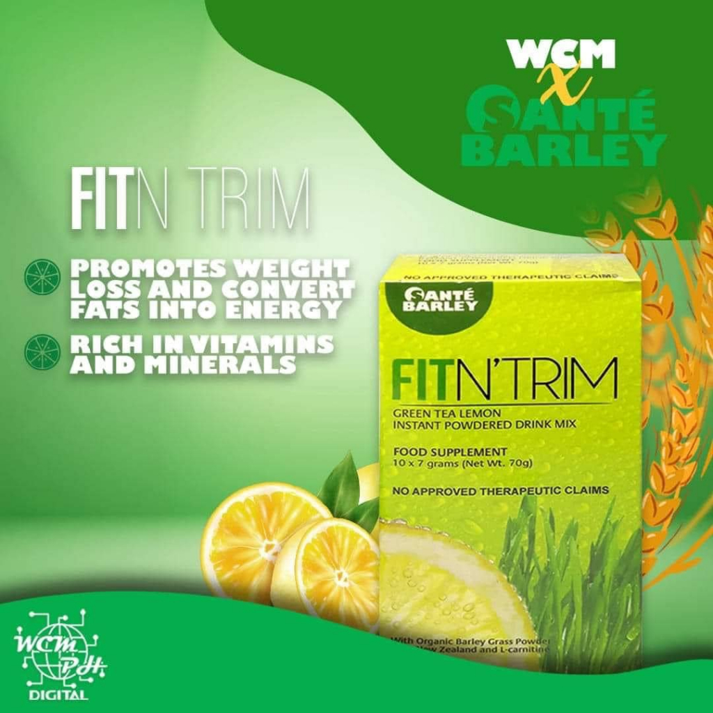 FIT N TRIM SANTE BARLEY 1 BOX 10 SACHETS | Shopee Philippines