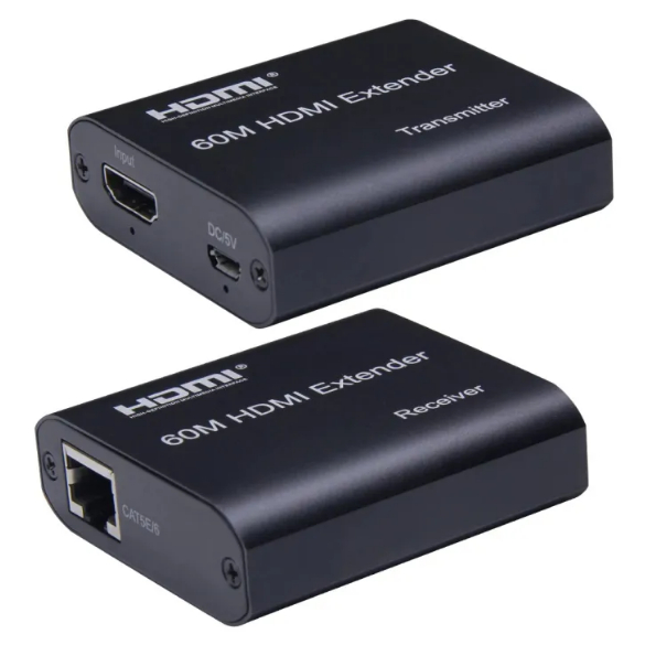 HDMI ext over cat 6/cat 5e cable up to 60M 165ft full HD1080P supported ...