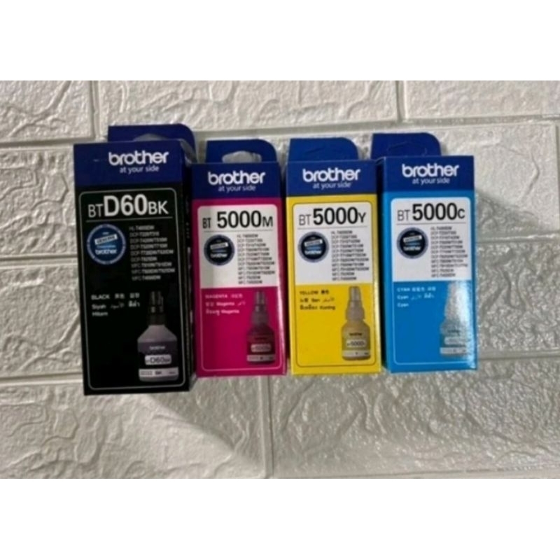 Brother BTD60 BK BT5000 CYM Genuine Ink Bottle (10pcs Per Color ...