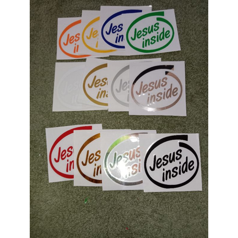 Jesus Inside Religious Cutout Sticker Waterproof | Shopee Philippines