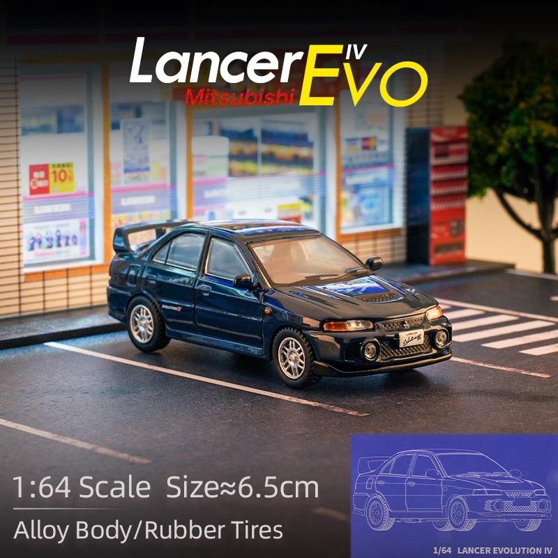 JKM 1:64 Scale MITSUBISH EVO 1 2 3 4 5 6 7 8 9 10 Lancer Evolution ...