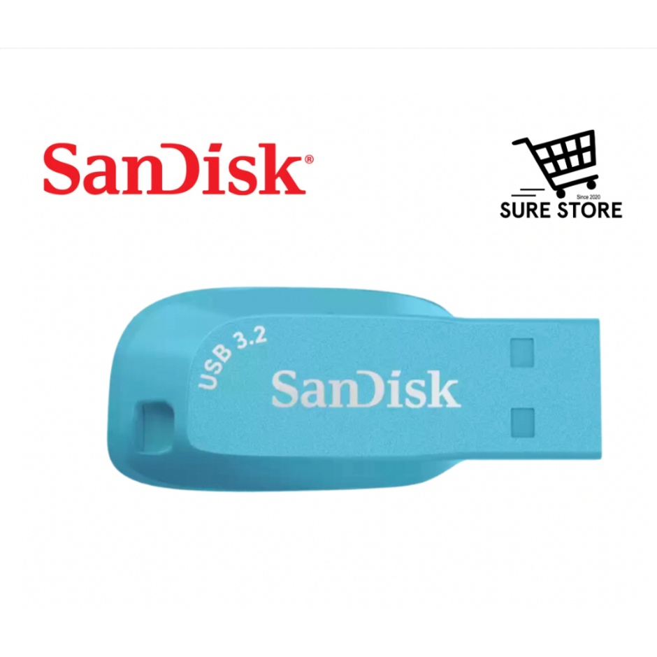 SanDisk 128GB Ultra Shift USB 3.2 Gen 1 Flash Drive Bachelor Button ...