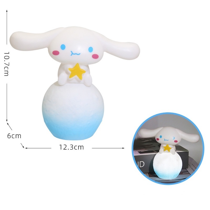 Sanrio Night Light Kawaii Hello Kitty Cinnamon Kitty Kuromi Melody ...