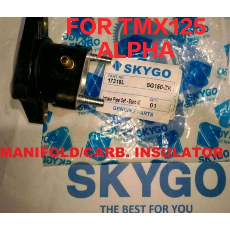 SKYGO EURO 3 INTAKE PIPE SET/MANIFOLD/CARB. INSULATOR | Shopee Philippines