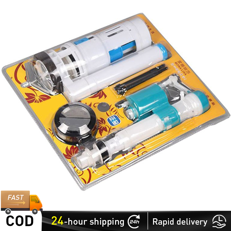 Toilet Flush Set Fittings ECQ CISTERN FITTINGS Dual Button Flush Valve ...