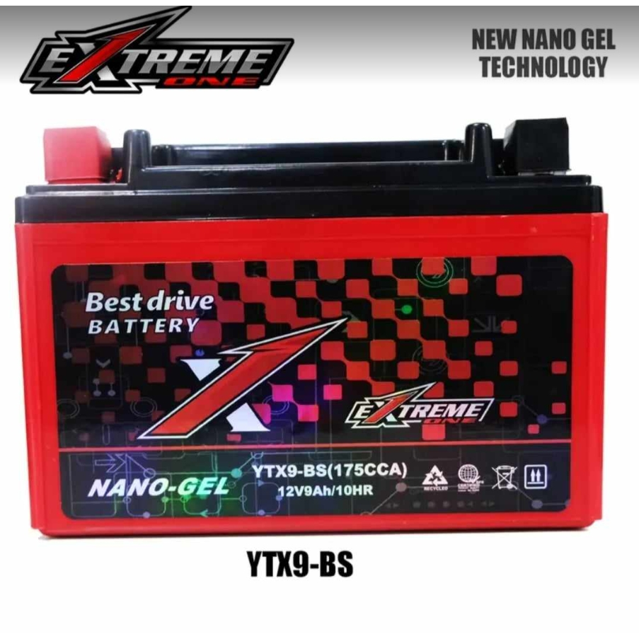 EXTREME ONE NANO GEL BATTERY FOR MOTORCYCLE YB2.5L/YTX5A/12N5L/YTX7L ...